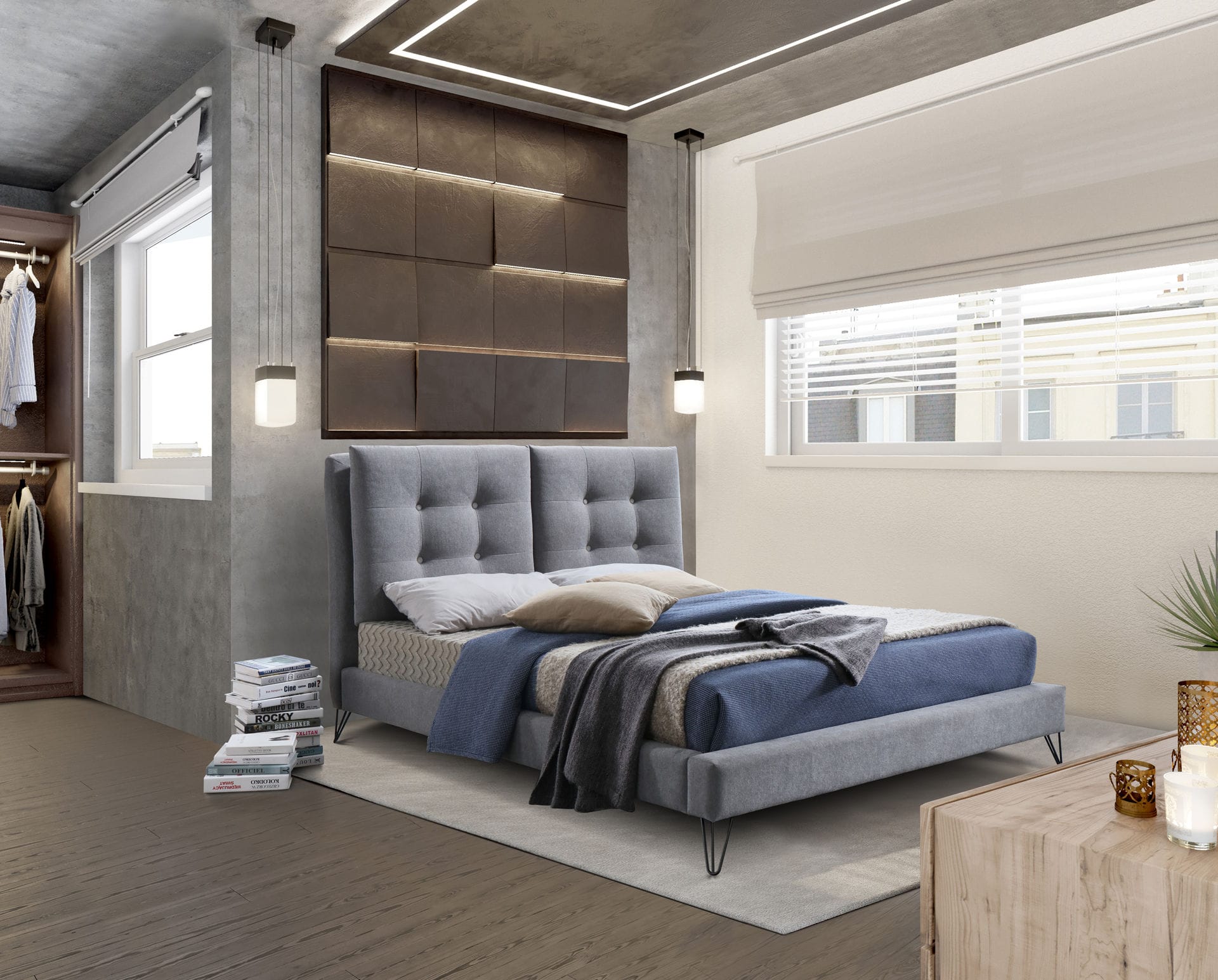 Aqua Pro waterbed+ Tuscany Frame - Aquaglow Waterbeds